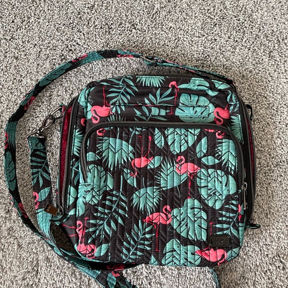 lug | Bags | Lug Ranger Flamingo Print Crossbody Bag | Poshmark